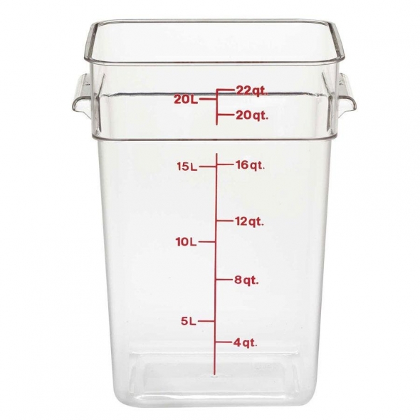 RECIPIENTE 20L CUADRADO POLICARBONATO